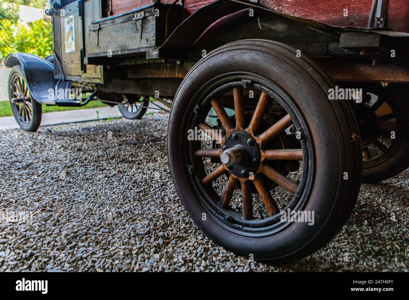 Wooden Car Wheel Vintage Car High Resolution Stock Photography and ...