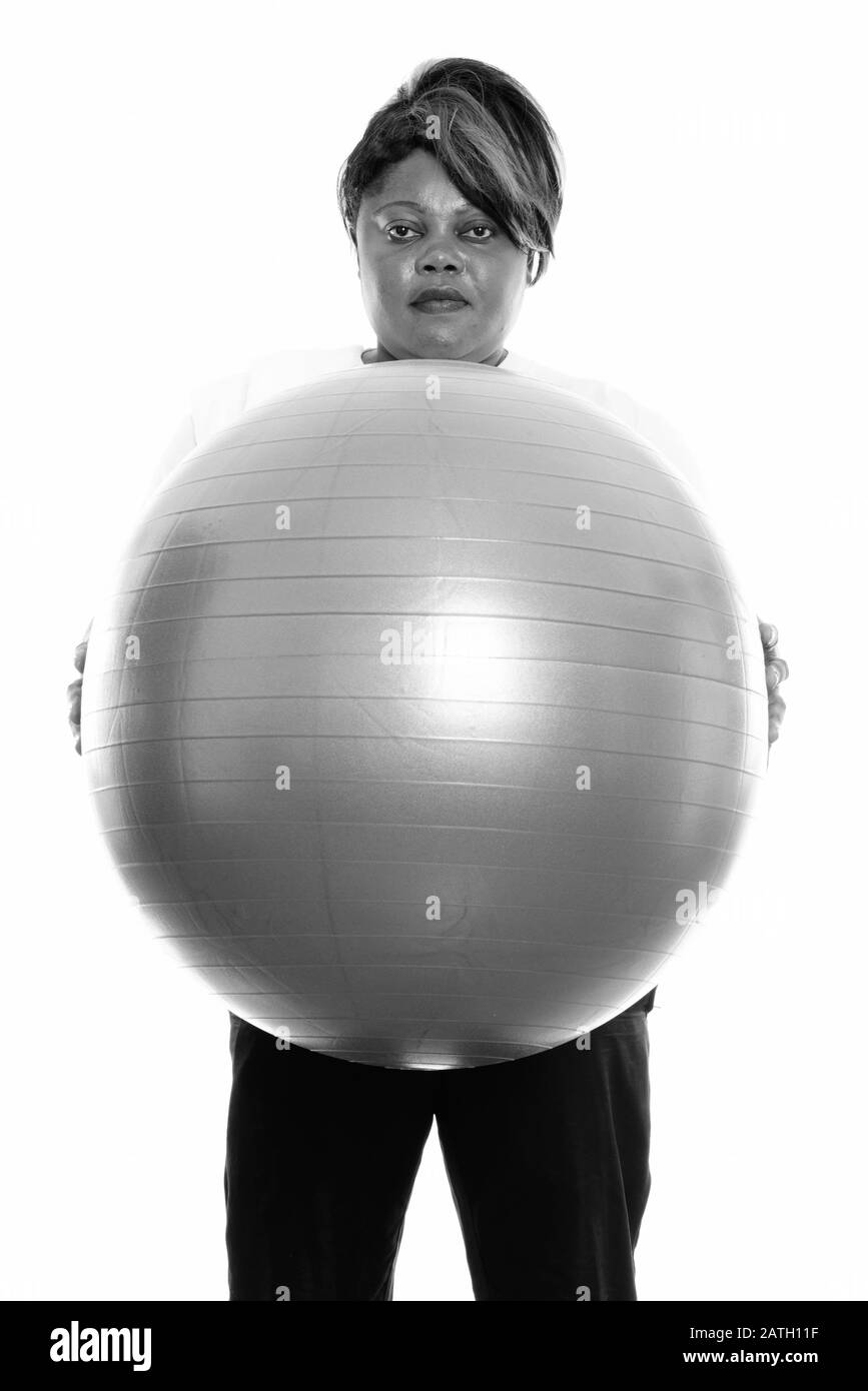 Fat woman ball Black and White Stock Photos & Images - Alamy