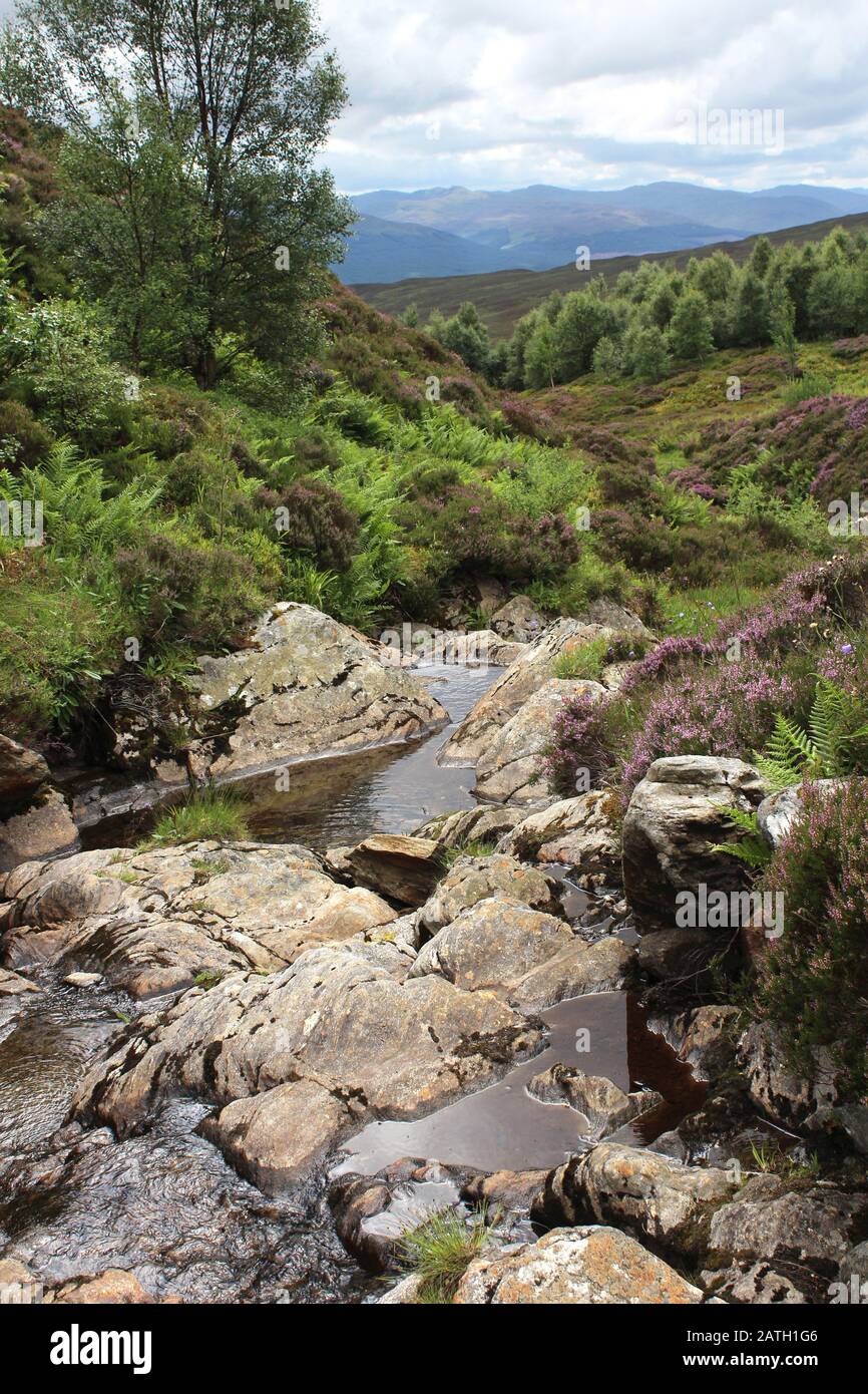 Scenic valley view from the walking path 'Edramucky Trail' in Ben ...