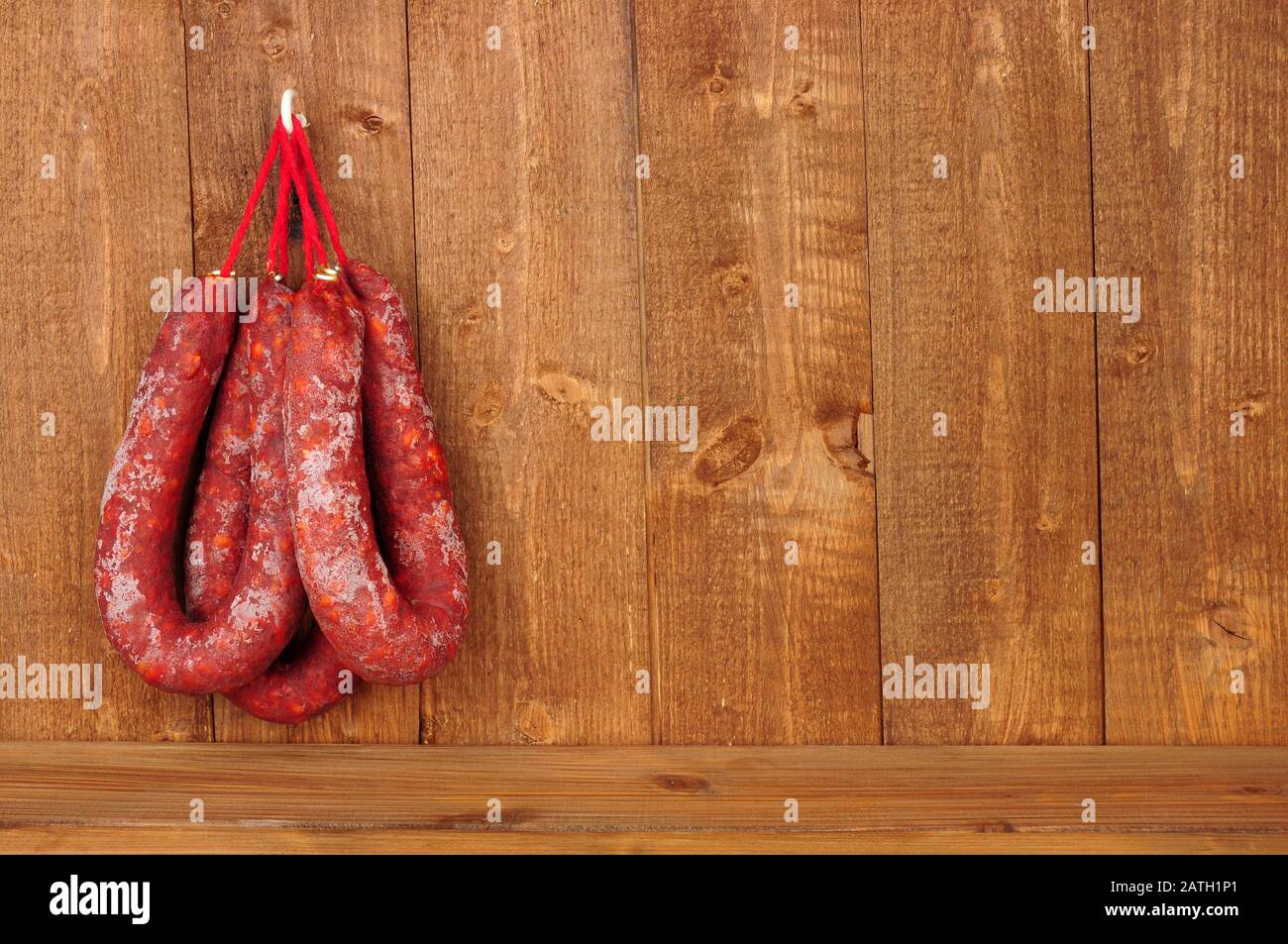 Hanging chorizo hi-res stock photography and images - Alamy