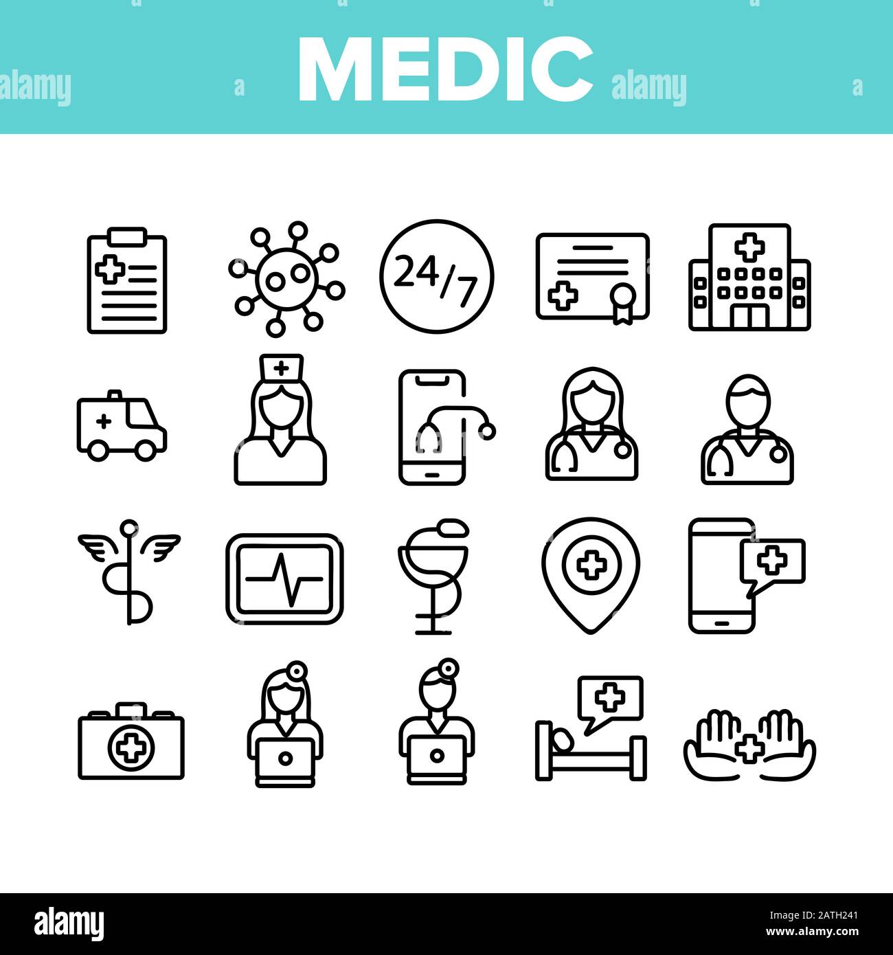 Ambulance bed isolated for virus hi-res stock photography and images ...