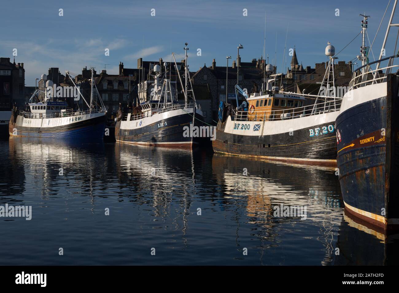 Scenes around Fraserburgh harbour, in Fraserburgh, Scotland, on 28 ...