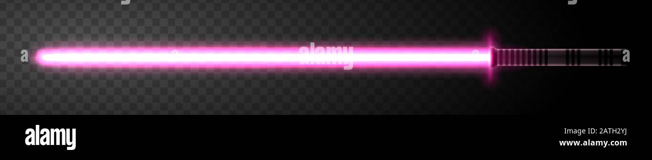 Light sword with a purple blade. Laser melee weapon for the fight ...