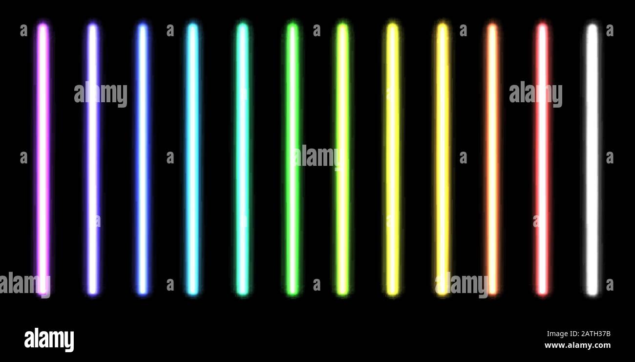 Ray fluorescent neon tube Stock Vector Images - Alamy