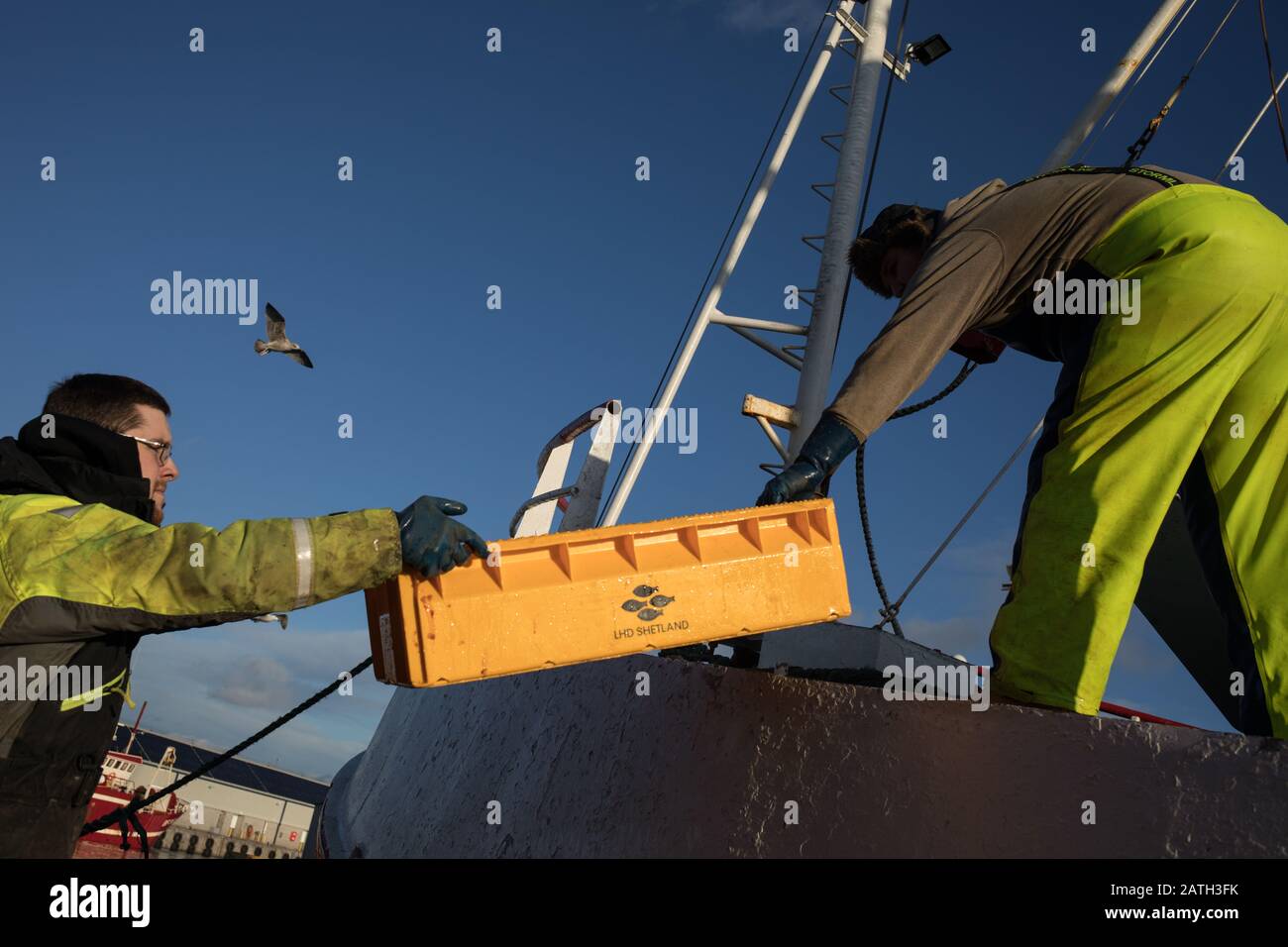 Fishing trawlers peterhead hi-res stock photography and images - Alamy