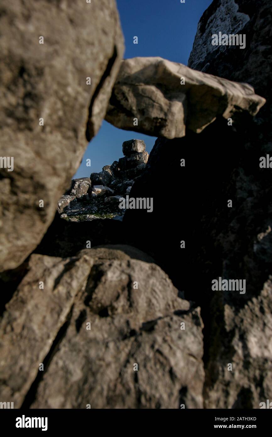 Walls of ancient Daorson, located at Ošanjići near Stolac in Bosnia and ...