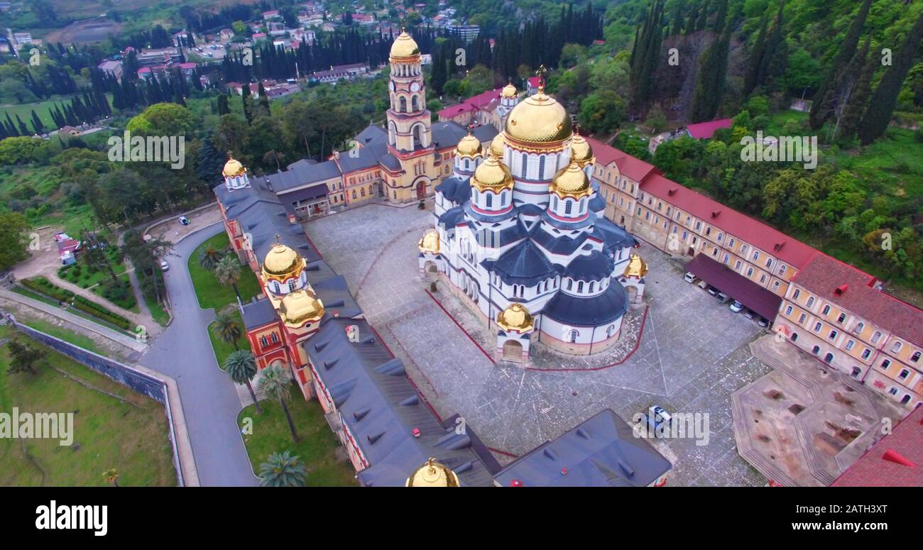 Aerial view of the new Athos monastery in Abkhazia Stock Photo - Alamy