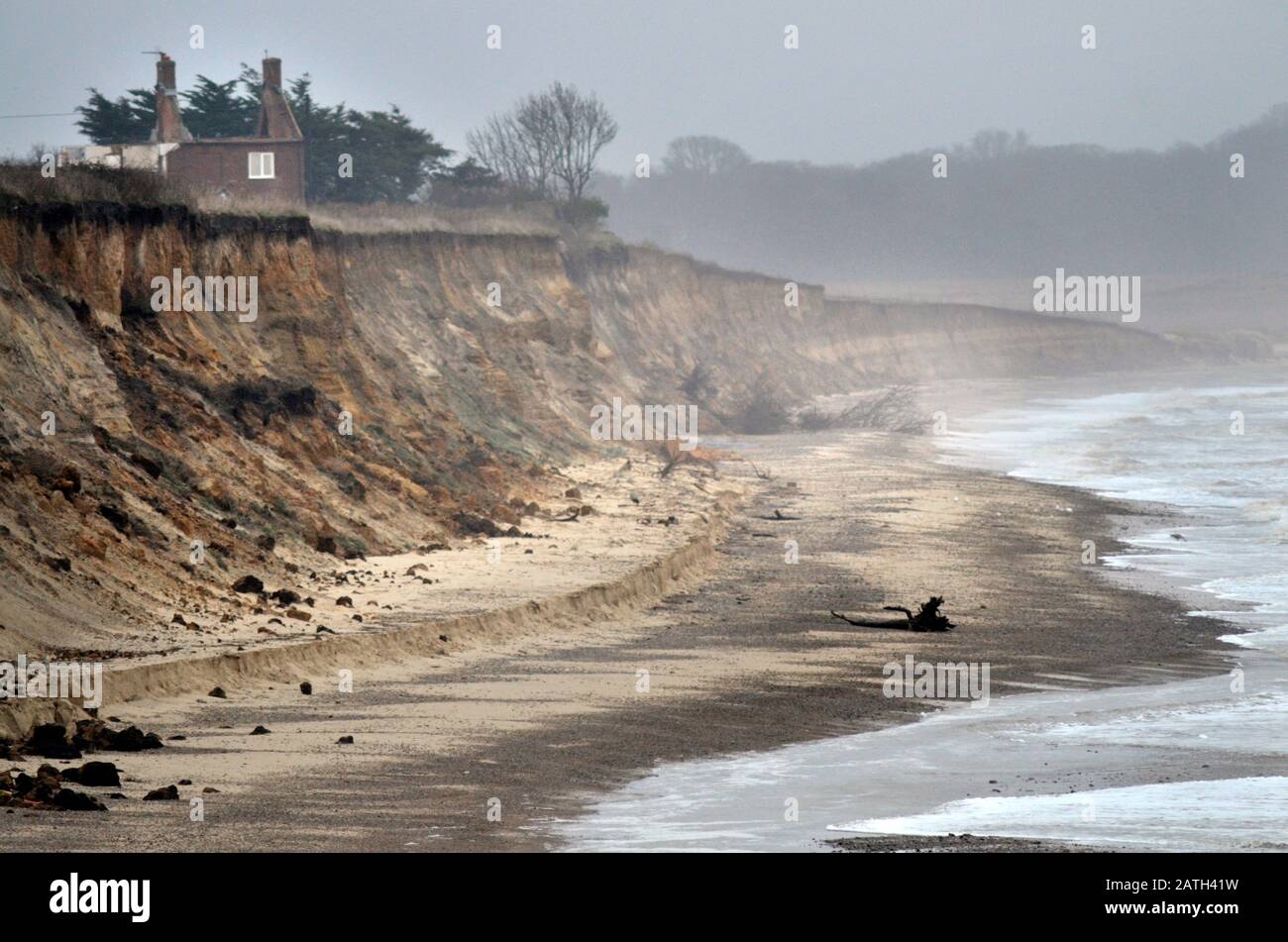 cliff erosion eastern bavents southwold suffolk england Stock Photo - Alamy
