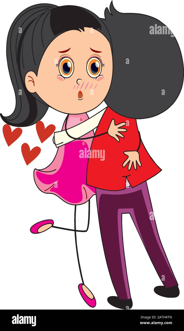 Girl hug Cut Out Stock Images & Pictures - Alamy