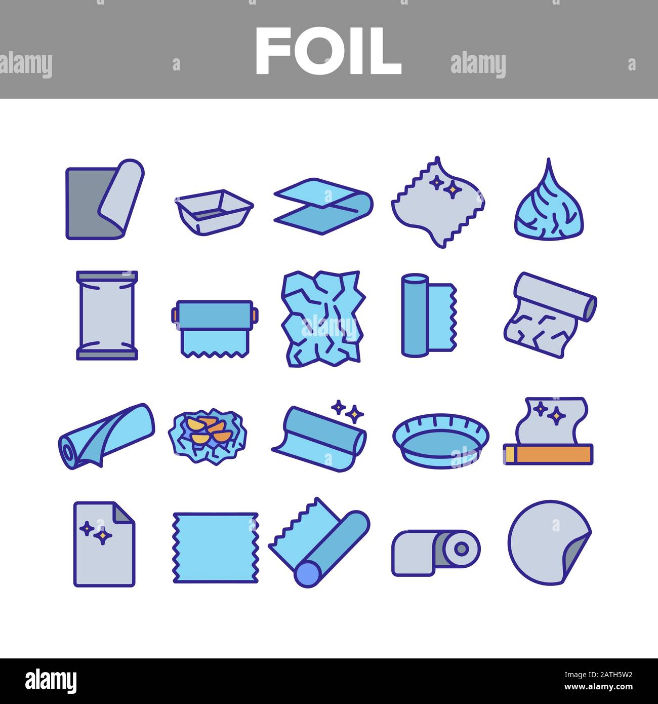 Kitchen foil roll Stock Vector Images - Alamy