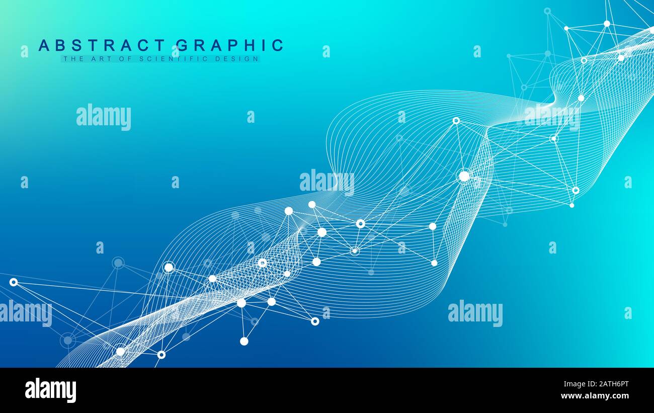 Abstract Plexus Background With Connected Lines And Dots Molecule And