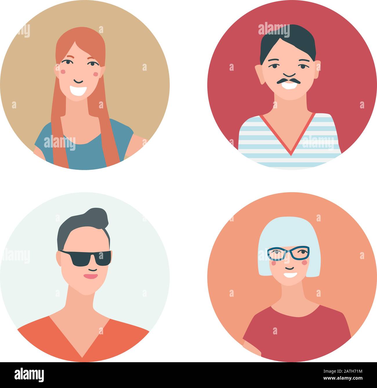 Half and half faces Stock Vector Images - Alamy