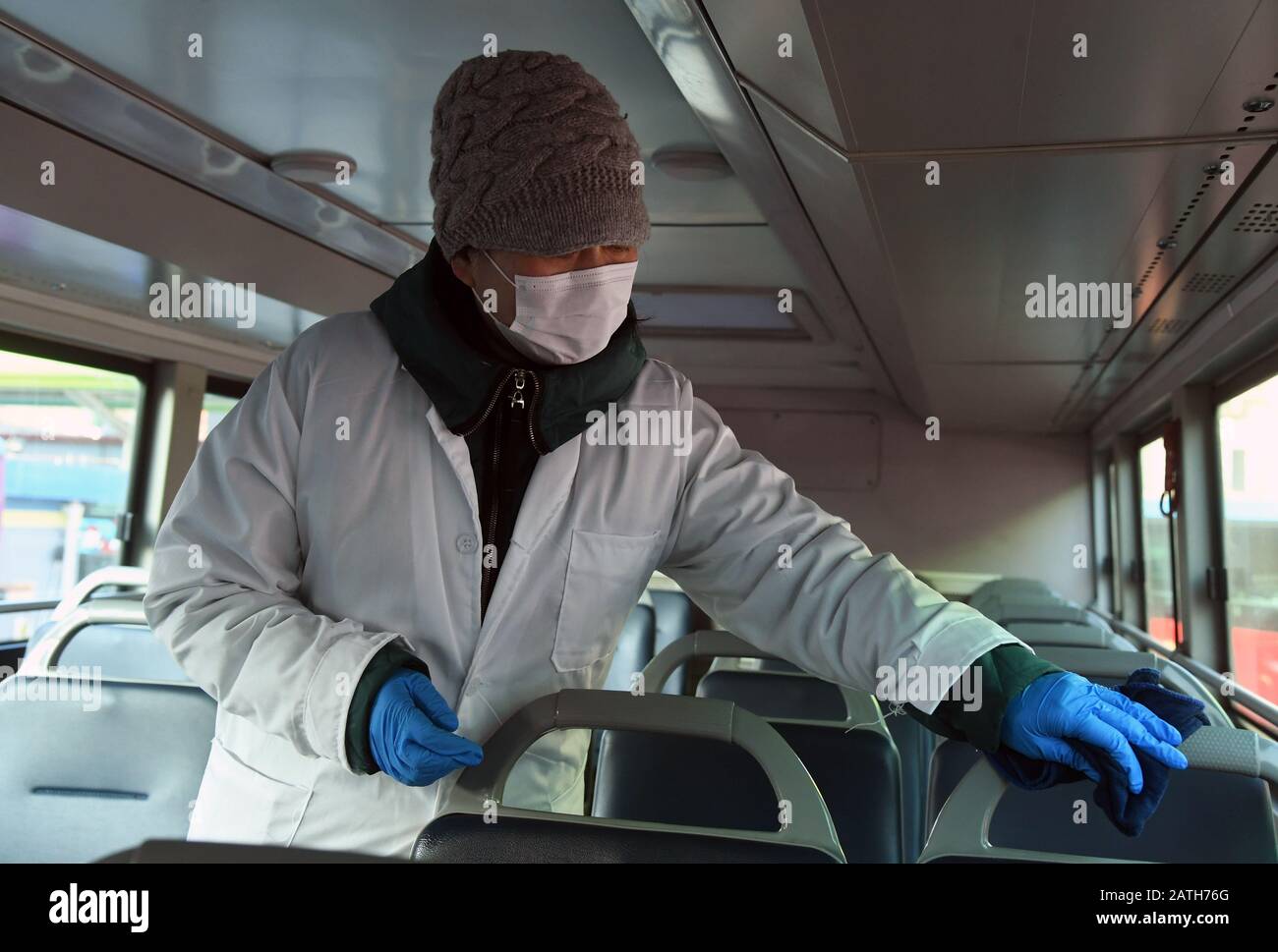 Bus cleaning coronavirus hi-res stock photography and images - Alamy