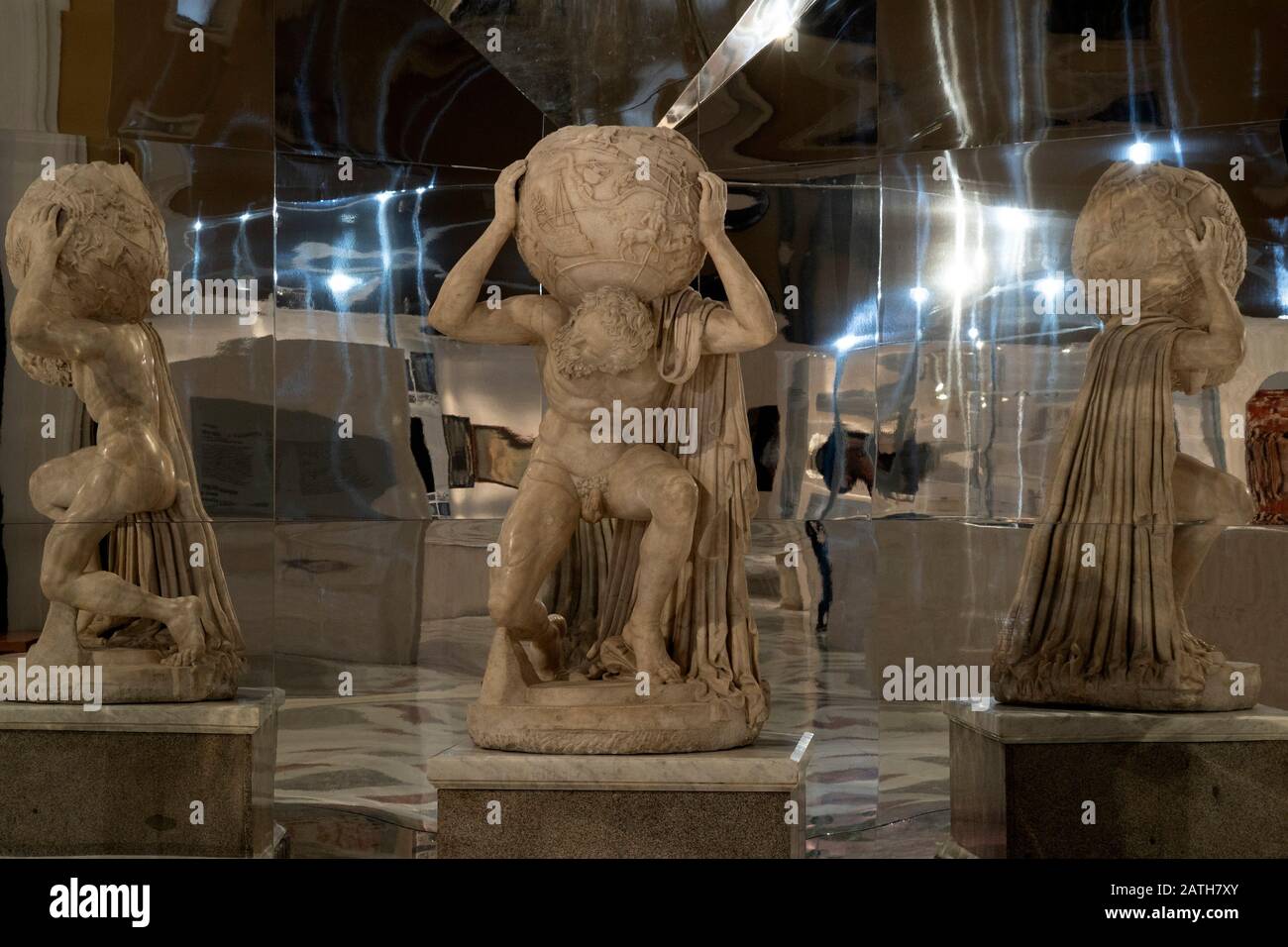 Statue Of Atlas Holding Globe High Resolution Stock Photography and ...