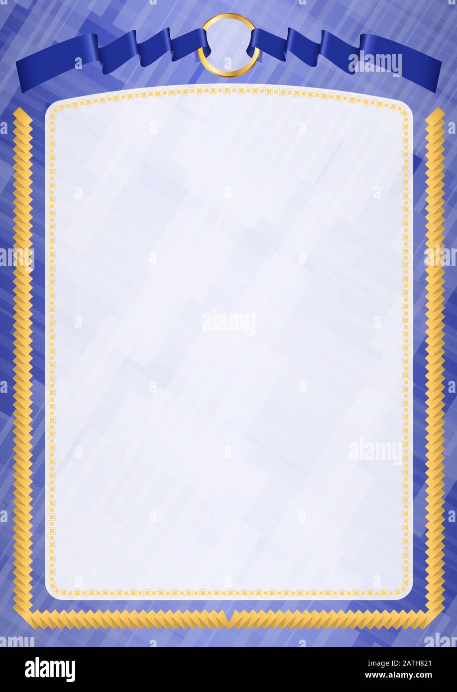 Border made with European Union national flag. Brush stroke frame ...