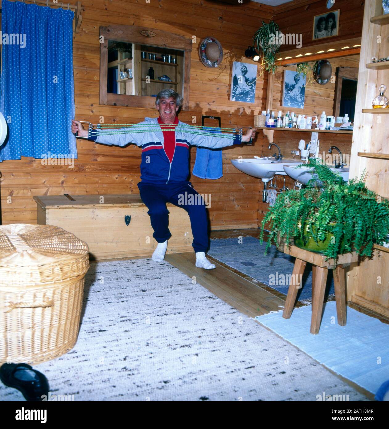 Ein Bild von dem deutschen Schauspieler Siegfried Rauch in seinem Haus ...