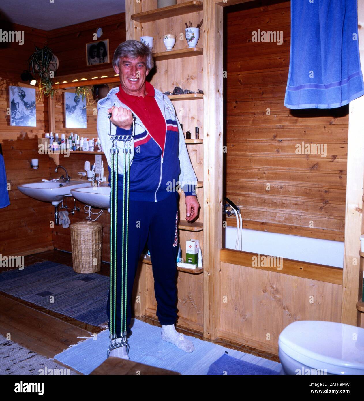 Ein Bild von dem deutschen Schauspieler Siegfried Rauch in seinem Haus ...