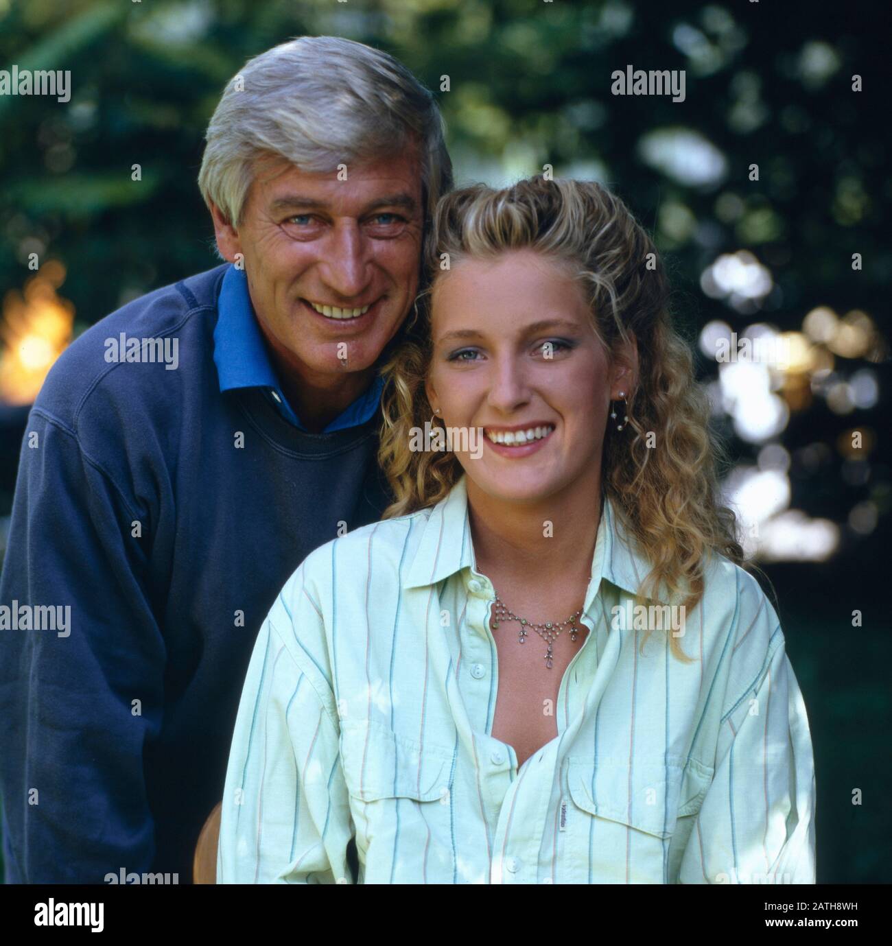 Der deutsche Schauspieler Siegfried Rauch mit seiner ...