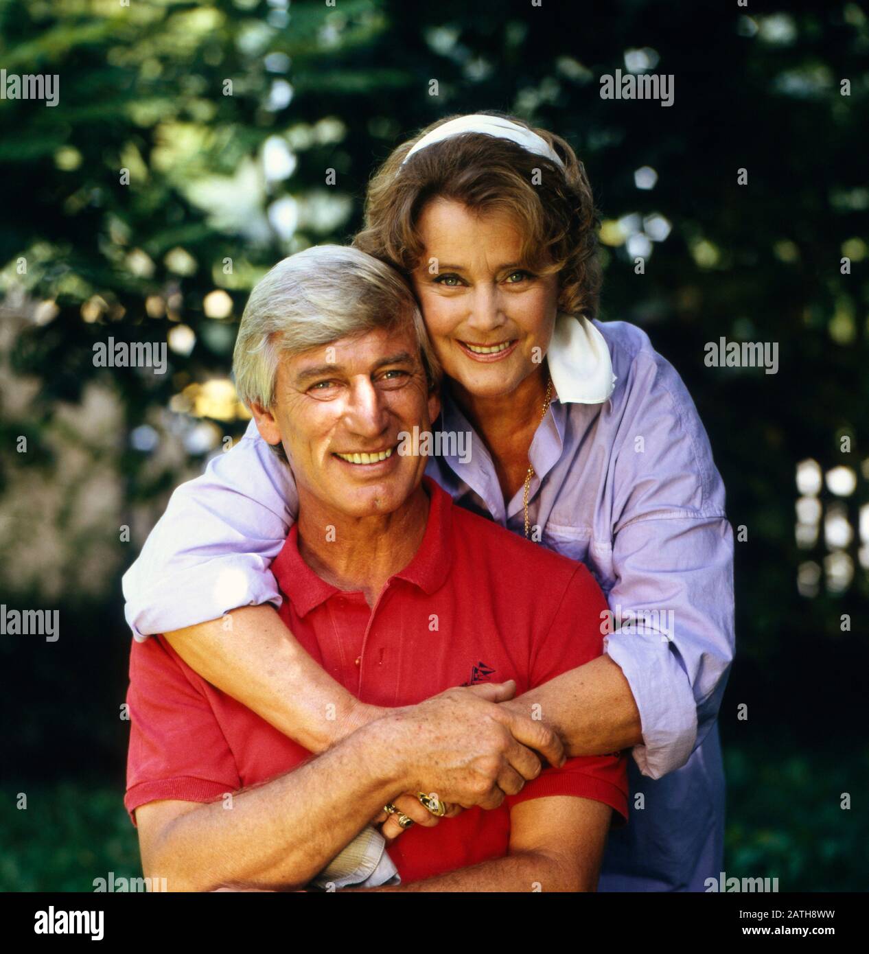 Der deutsche Schauspieler Siegfried Rauch mit seiner ...