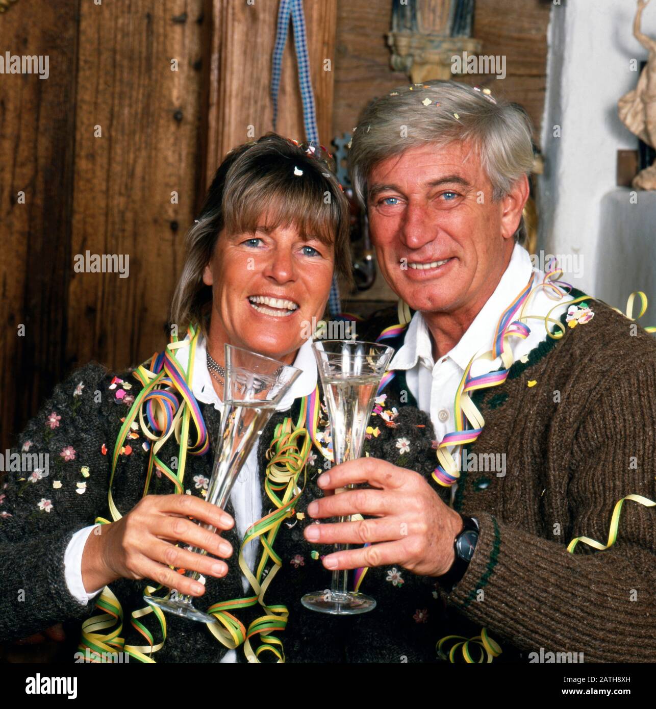 Der deutsche Schauspieler Siegfried Rauch mit seiner Frau Karin ...