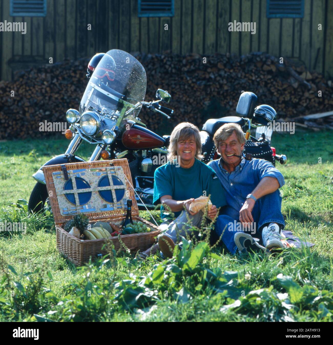 Der deutsche Schauspieler Siegfried Rauch und seine Frau Karin ...