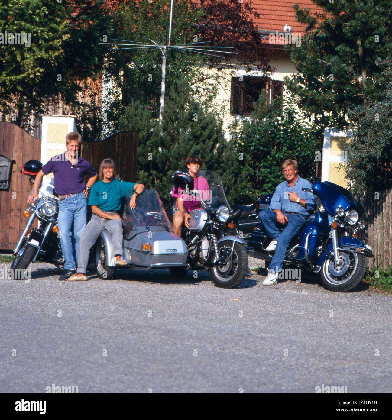 Der deutsche Schauspieler Siegfried Rauch und seine Familie porträtiert ...