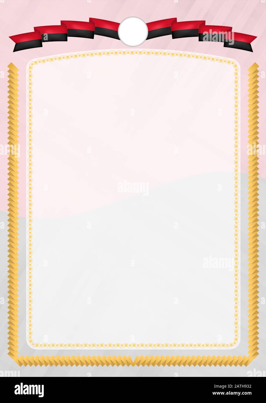 Border made with Poland national flag. Brush stroke frame. Template ...