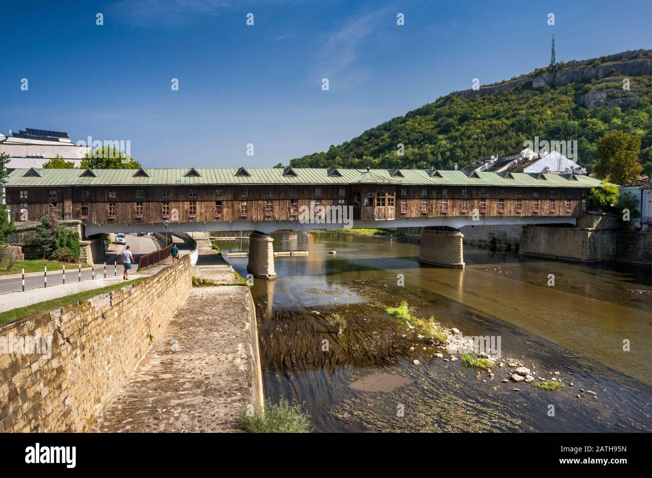 Covered Bridge (Pokritiya Most) over Osam River in Lovech, Bulgaria ...