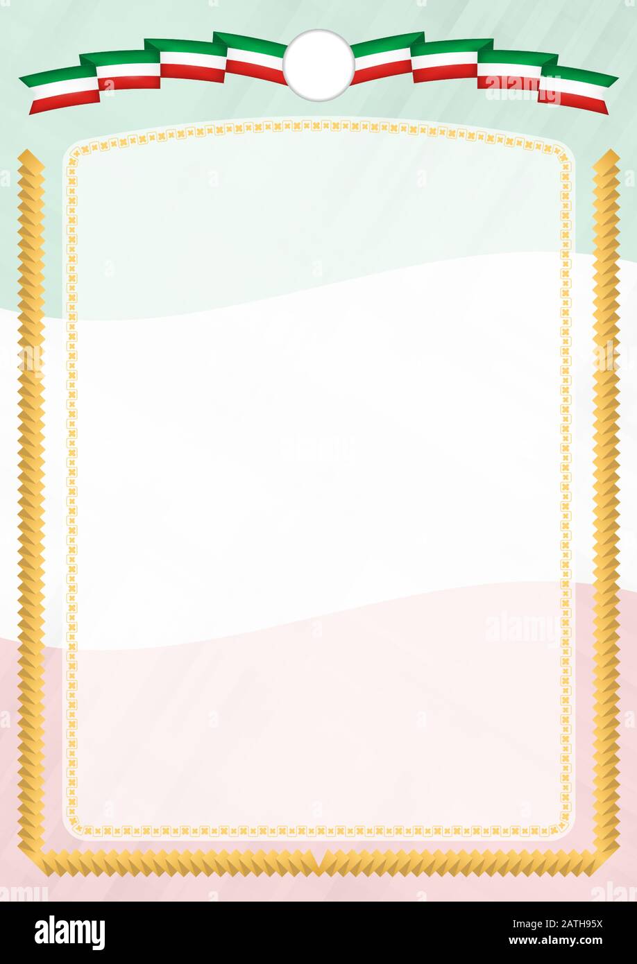 Border made with Congo national flag. Brush stroke frame. Template ...