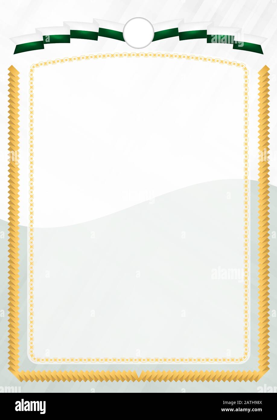 Border made with Pakistan national flag. Brush stroke frame. Template ...