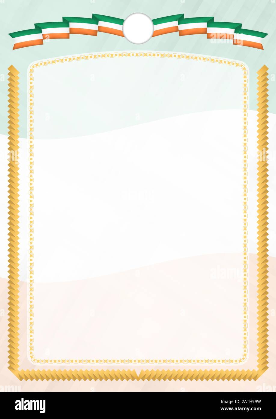 Border made with Israel national flag. Brush stroke frame. Template ...