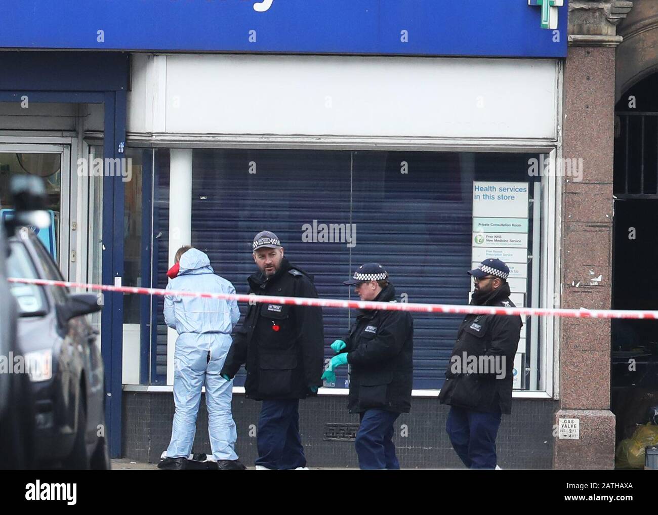 Police activity at the scene following the terror attack in Streatham ...