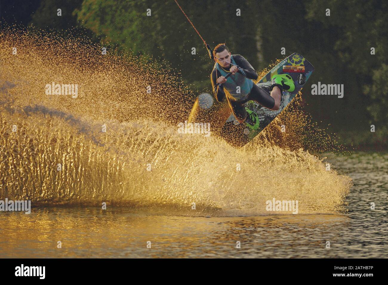 Wakeboarding hi-res stock photography and images - Alamy