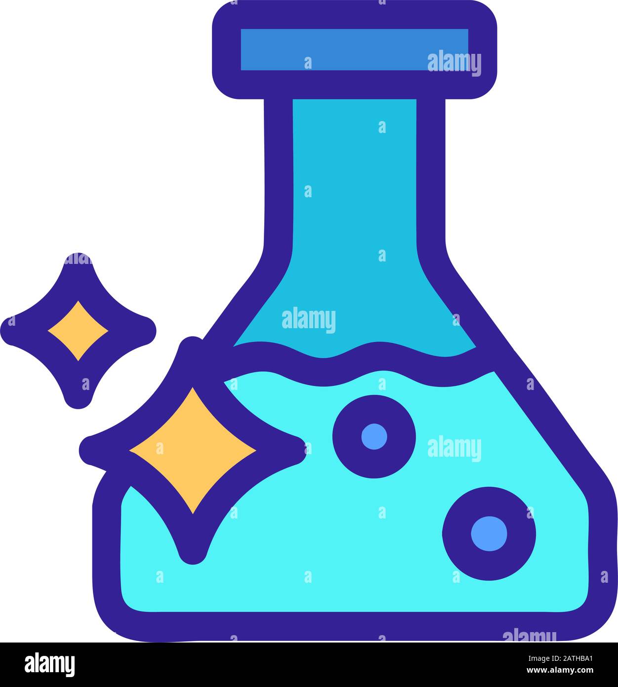 Water research icon vector. Isolated contour symbol illustration Stock ...