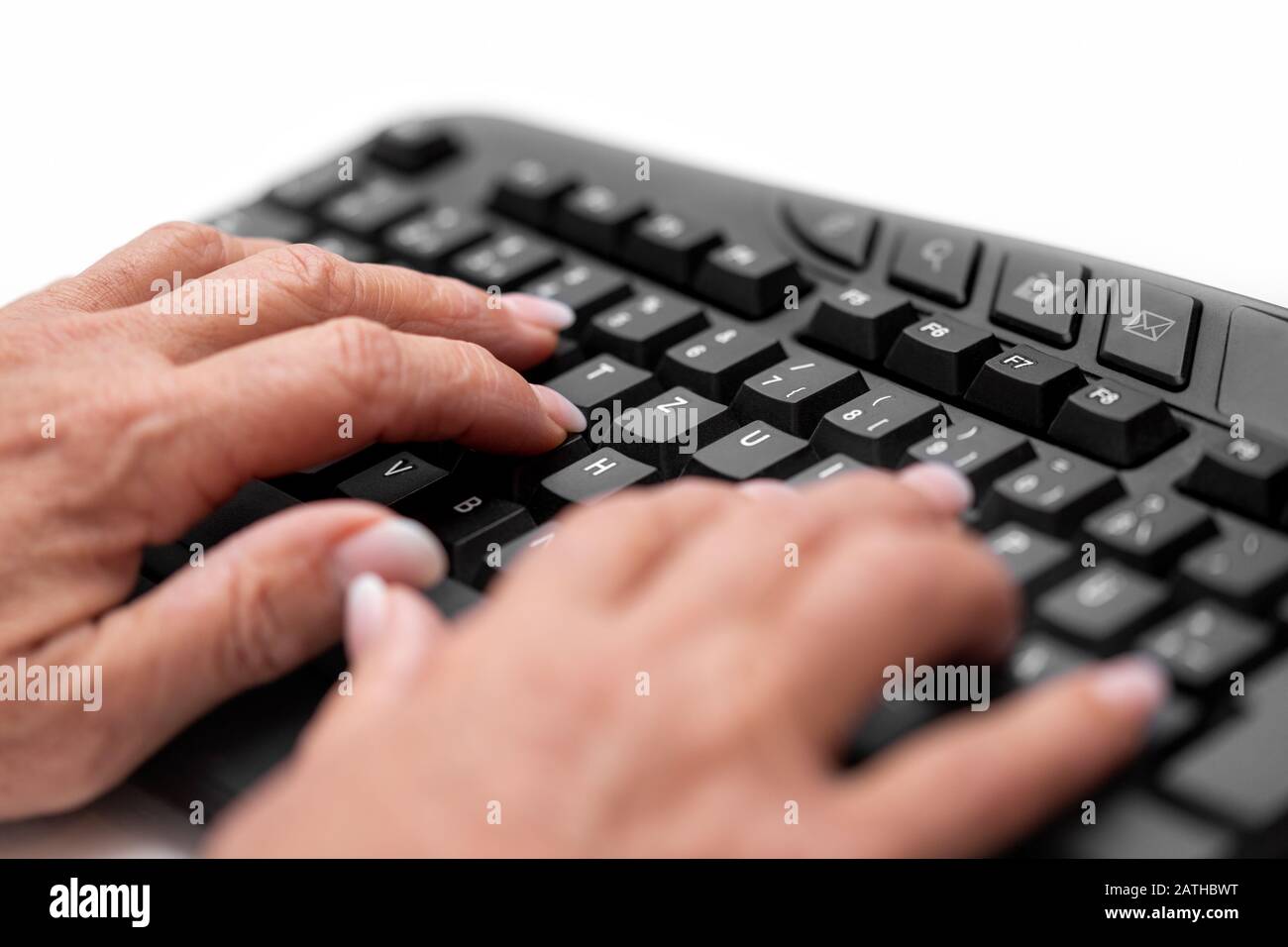 Touch typing hi-res stock photography and images - Alamy