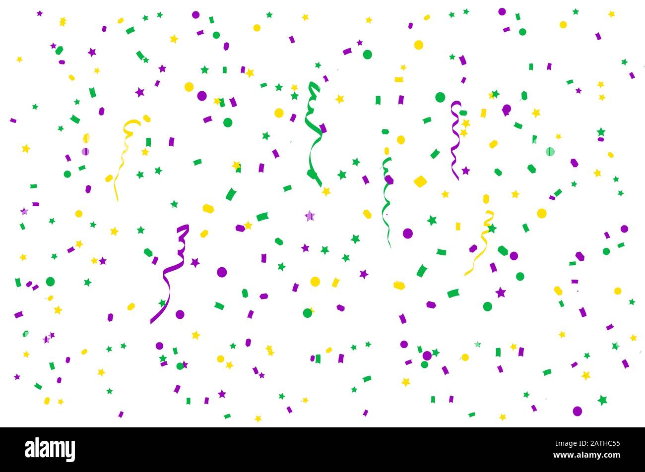 Bright abstract dot mardi gras pattern on white background. Vector ...