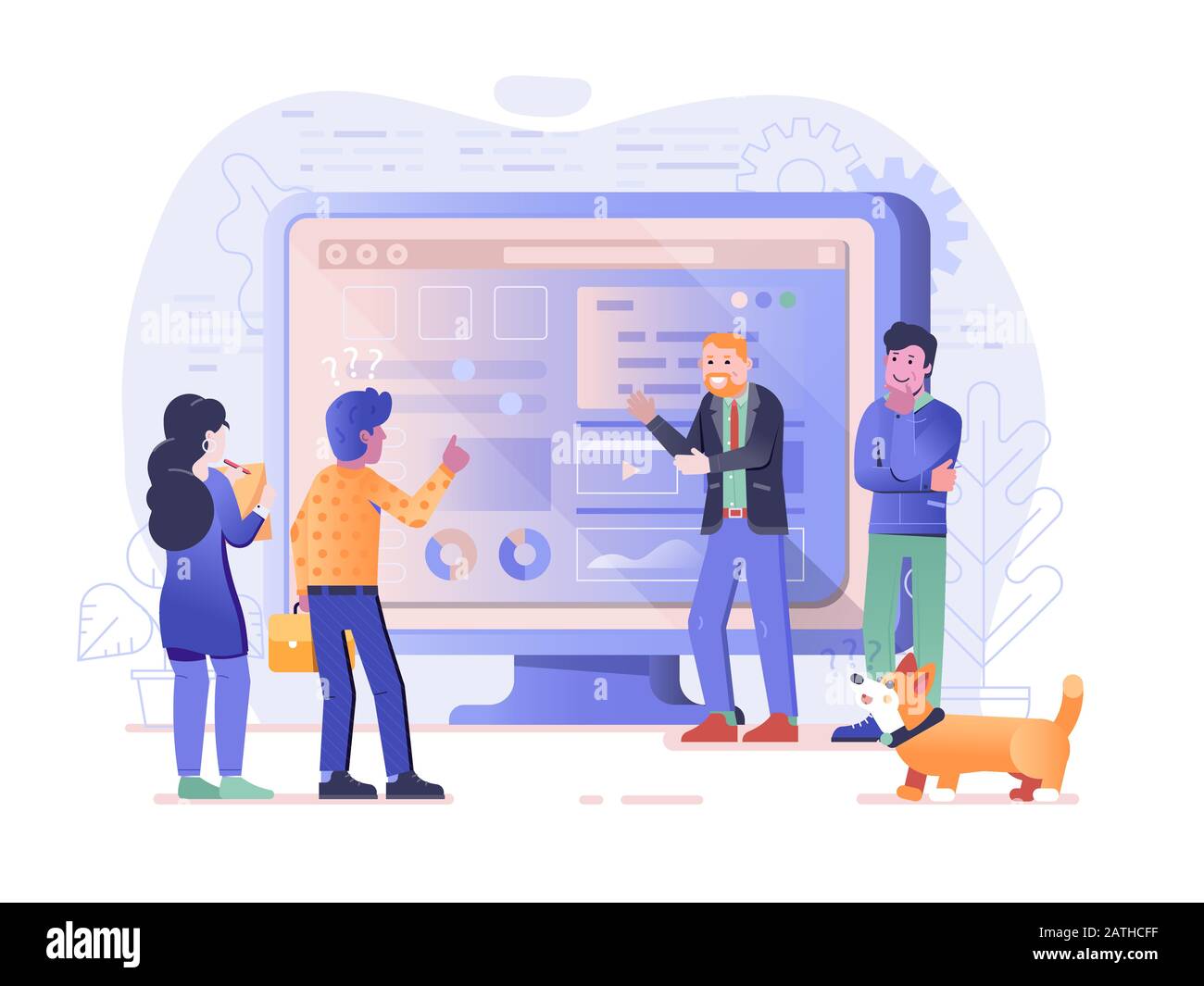 Web development concept in Stock Vector Images - Alamy