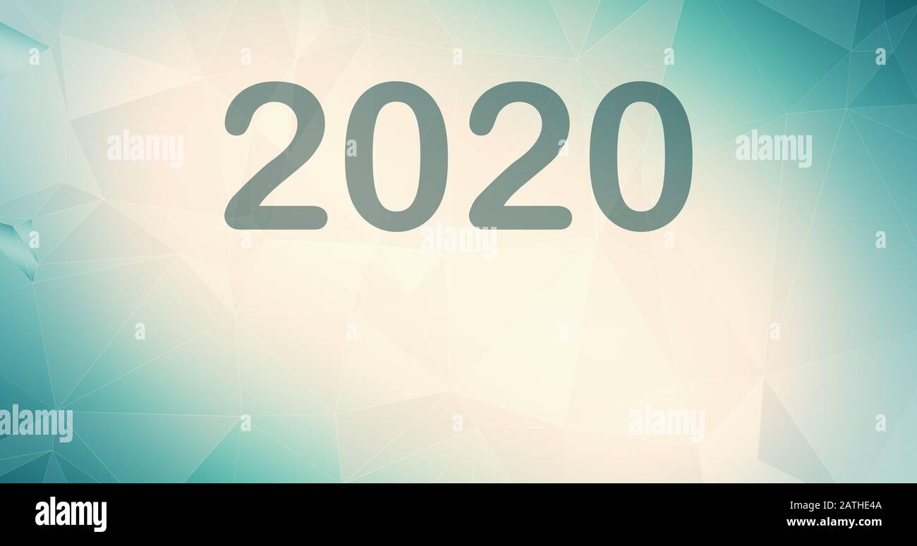 2020 wallpaper green backdrop presentation connected, abstract 2020 ...