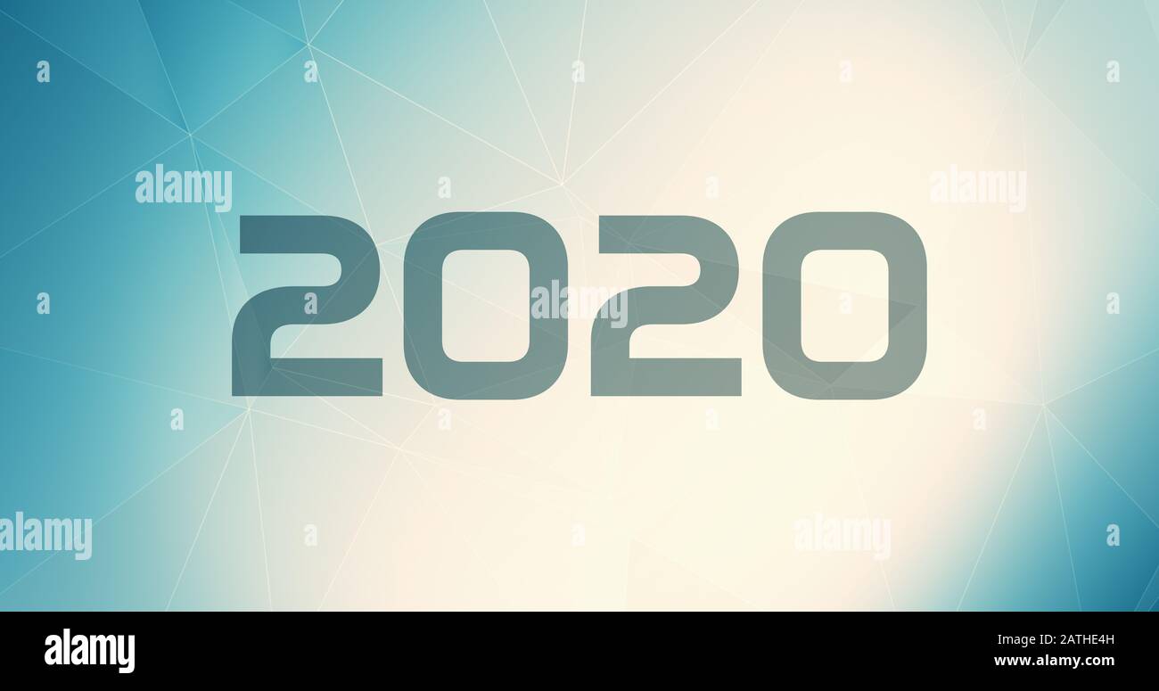 2020 year geometric lines wallpaper, graphic symbol triangles Stock ...