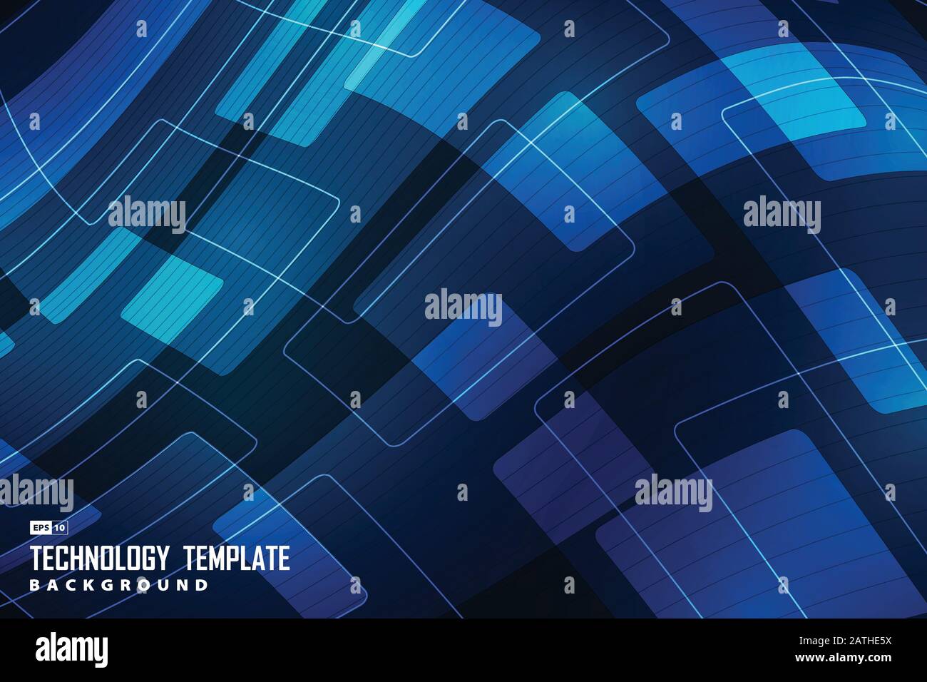 Electric blue abstract gradient motion Stock Vector Images - Alamy