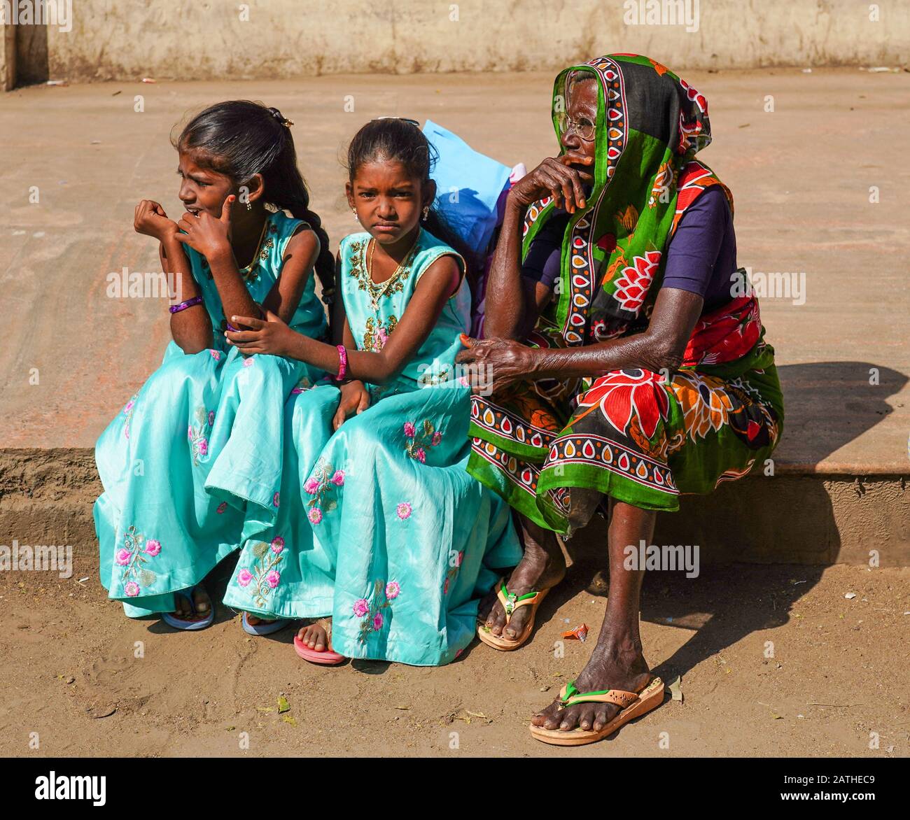 Locals in Madurai. From a series of travel photos in South India. Photo ...