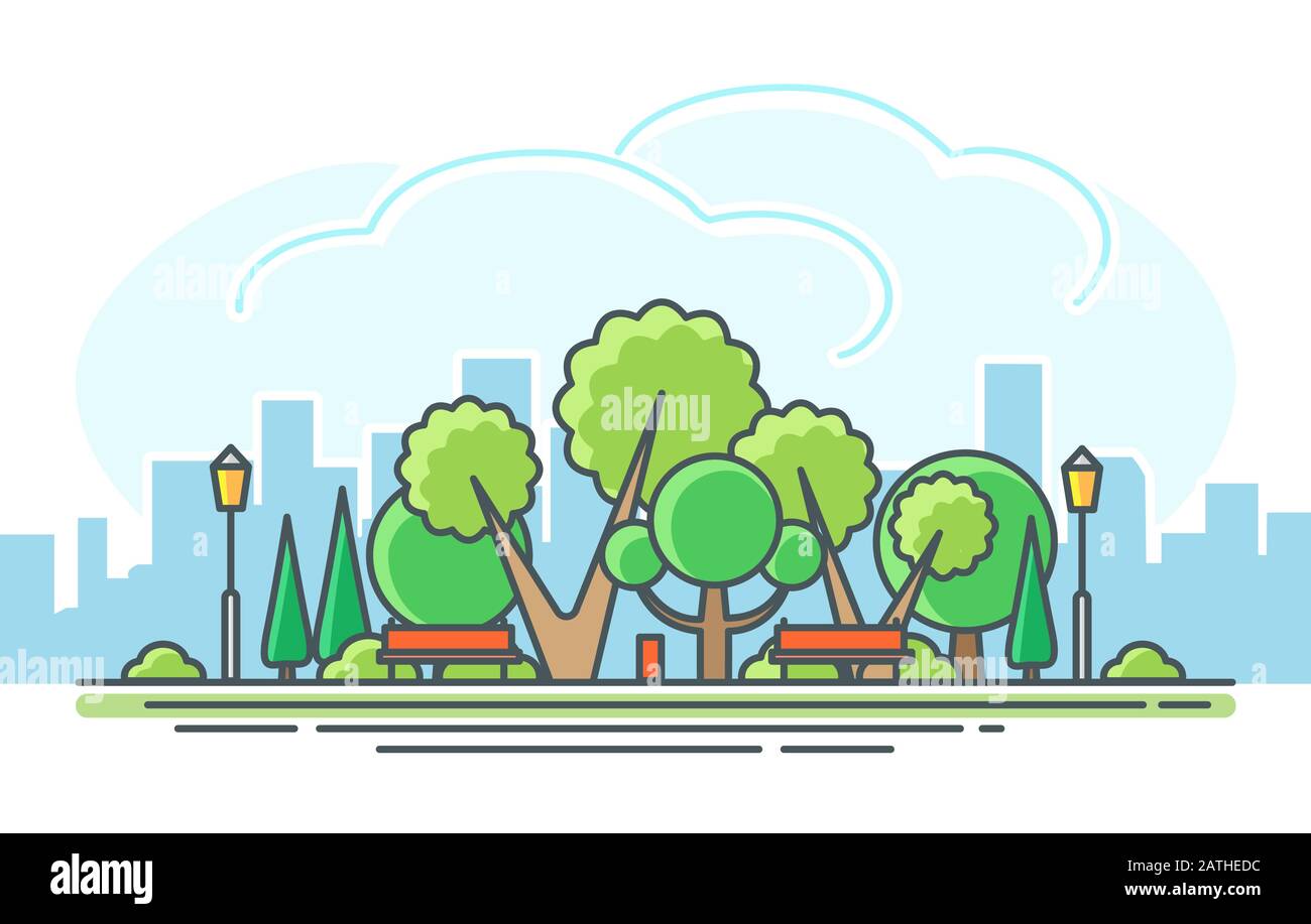 Square park Cut Out Stock Images & Pictures - Alamy