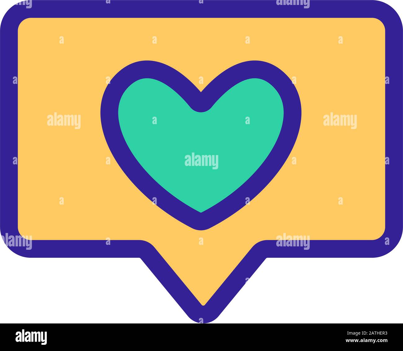 Favorite letter icon vector. Isolated contour symbol illustration Stock ...