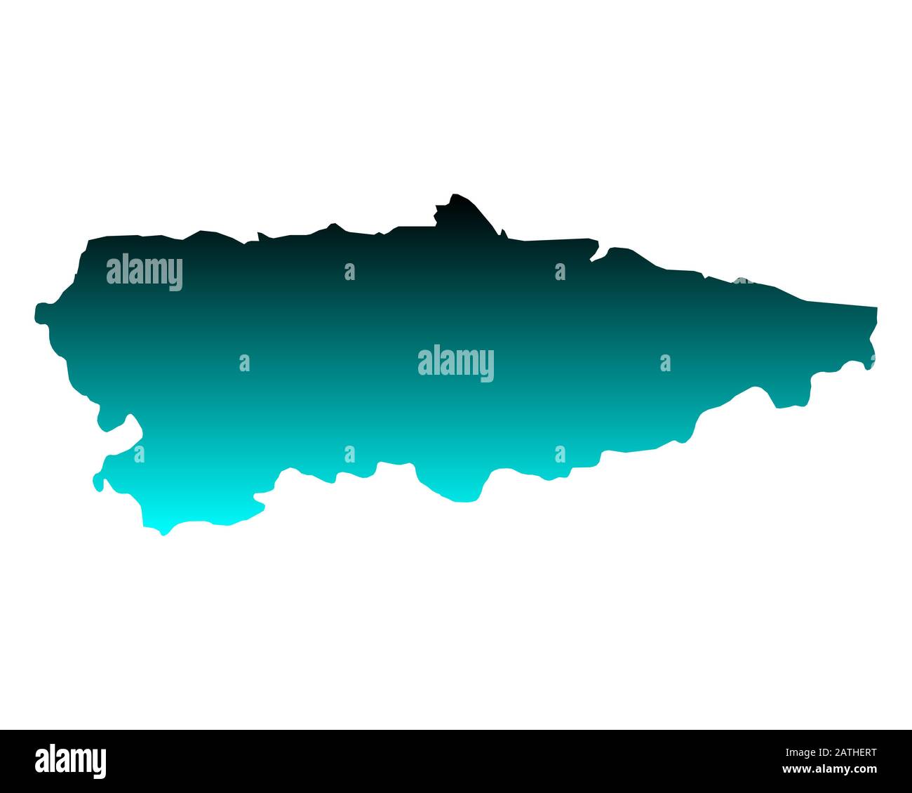 Map of Asturias Stock Photo - Alamy