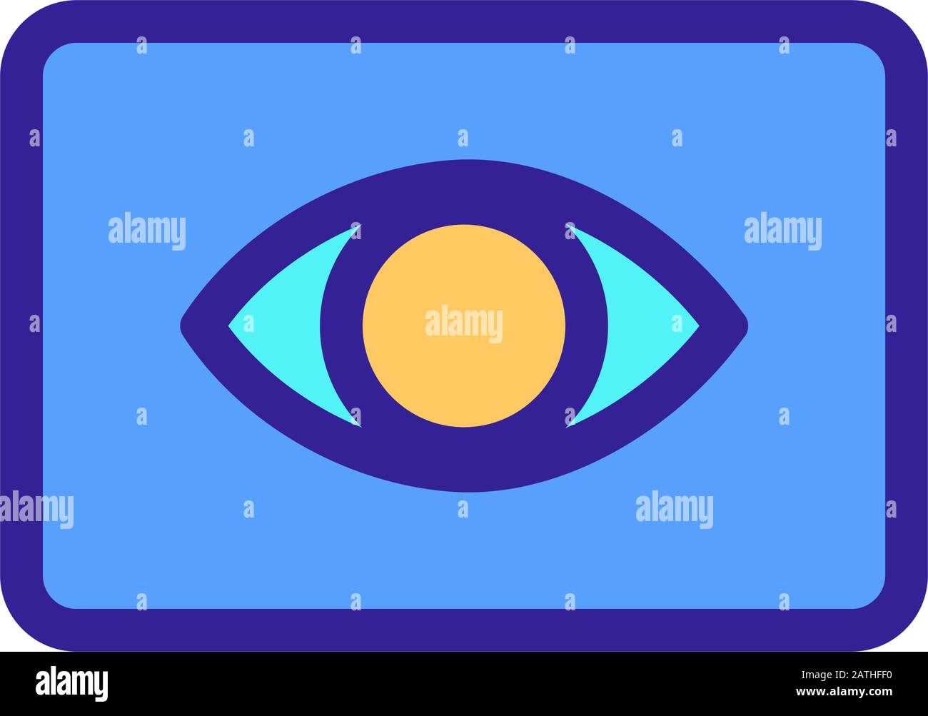 Eye icon vector. Isolated contour symbol illustration Stock Vector ...