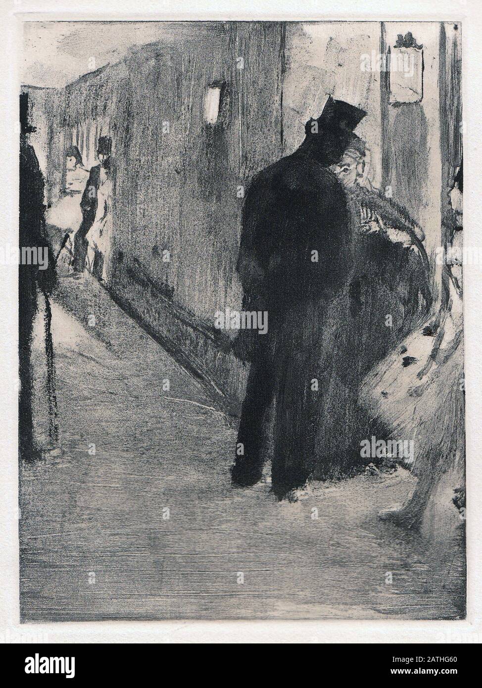 Illustration from a series of 32 etchings by Edgar Degas that ... Illustration from a series of 32 etchings by Edgar Degas that ...