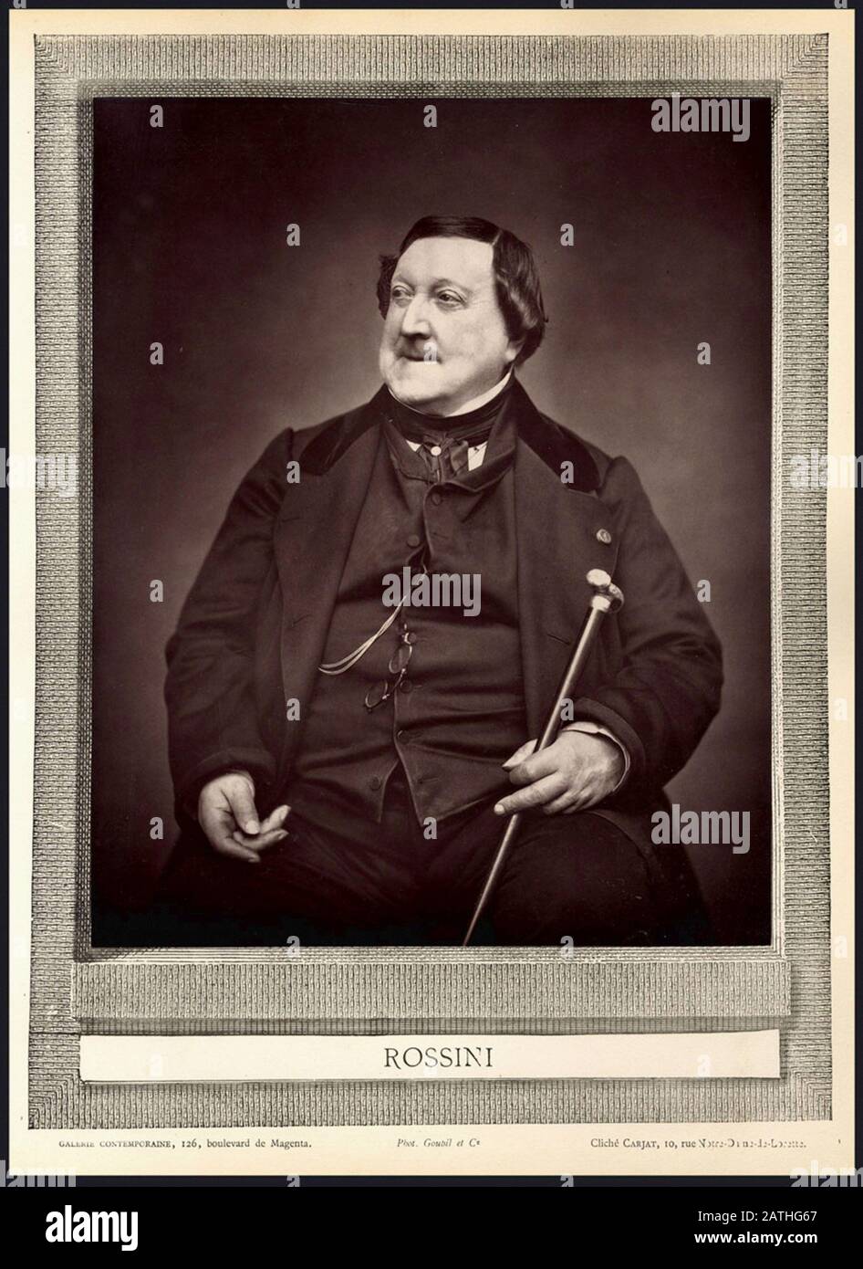 Gioacchino Rossini (1792-1868), italian composer Stock Photo - Alamy