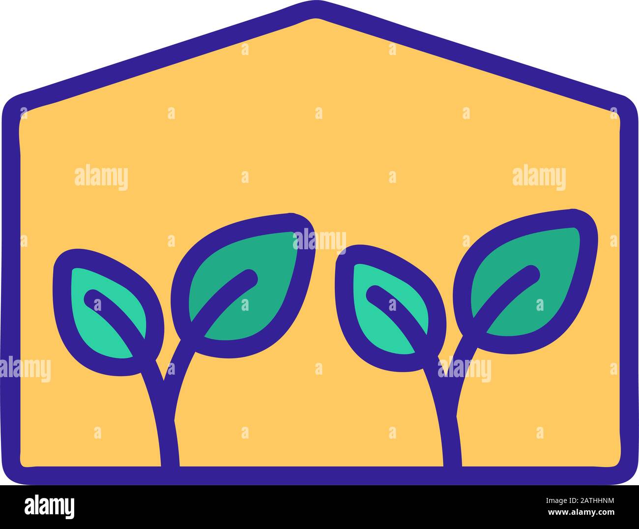 Innovative farm icon vector. Isolated contour symbol illustration Stock ...