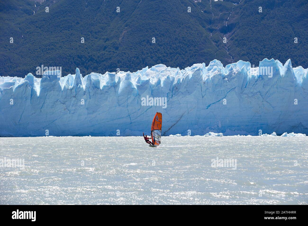 Windsurfing France Big Waves Stock Photo - Alamy