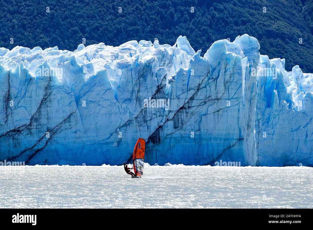 Windsurfing France Big Waves Stock Photo - Alamy